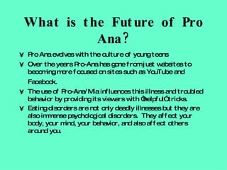 Pro Ana Tips And Tricks