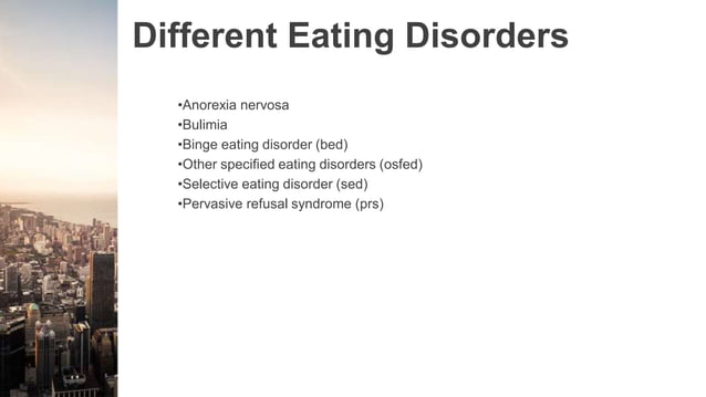 Anorexia Nervosa: Symptoms, Side Effects | PPT