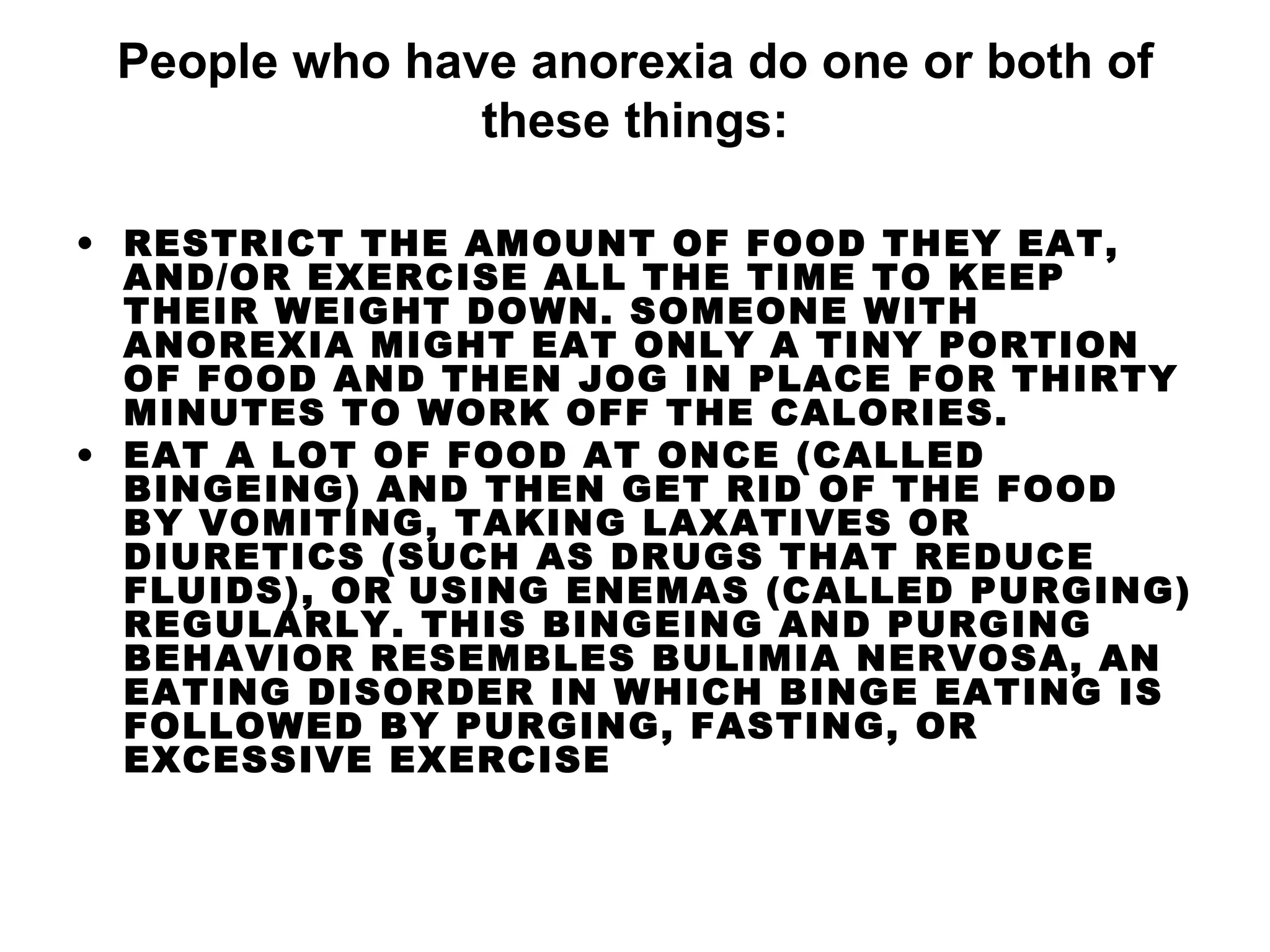 Anorexia presentation | PPT