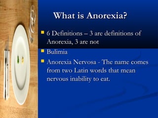 Anorexia | PPT