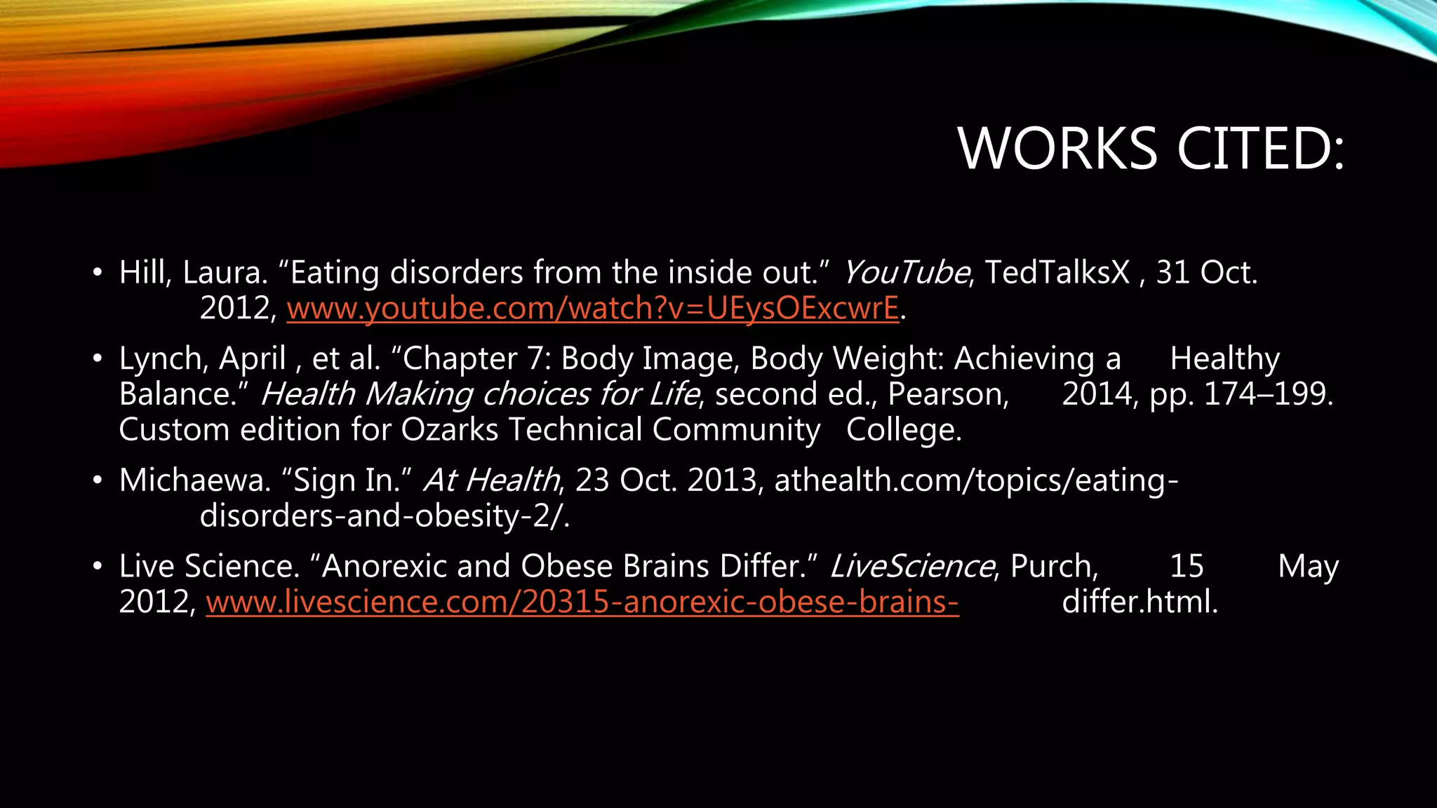 Anorexia and obesity: Two sides of the same coin | PPTX