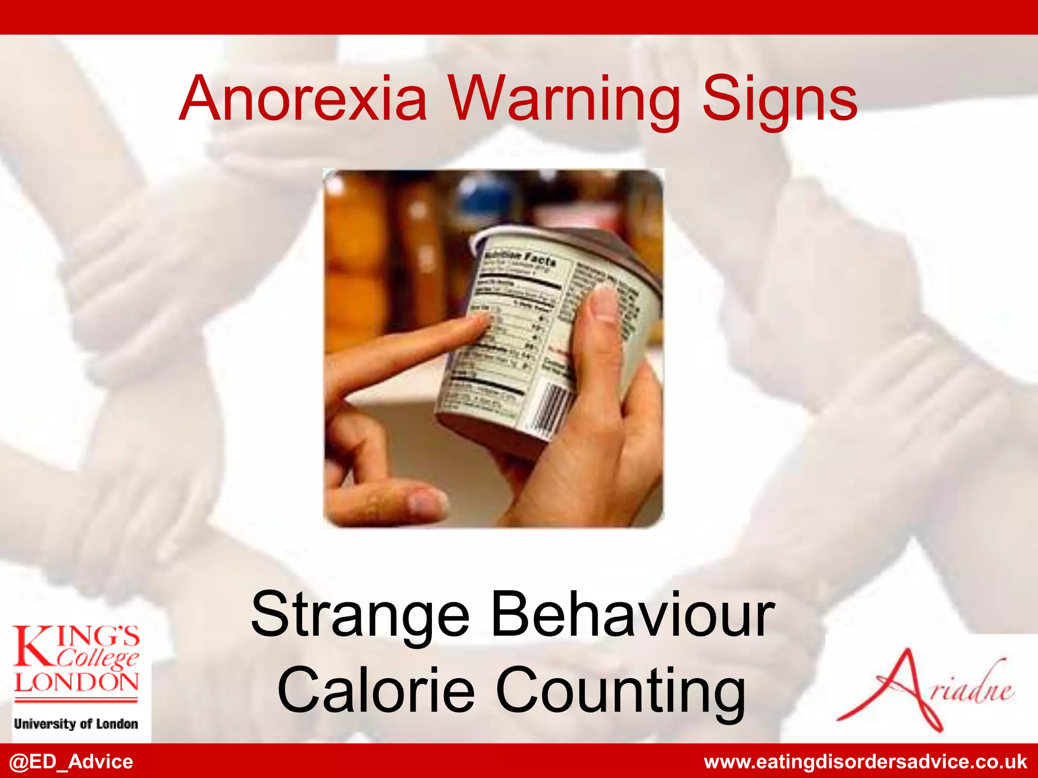 Anorexia warning signs | PPT