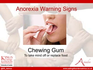 Anorexia warning signs | PPTX