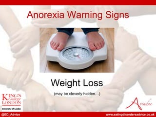 Anorexia warning signs | PPT
