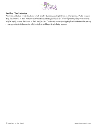 Anorexia warning signs factsheet | PDF