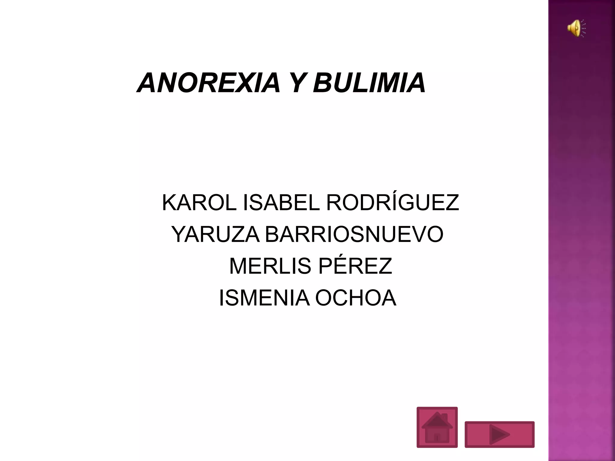 Anorexia y bulimia | PPSX