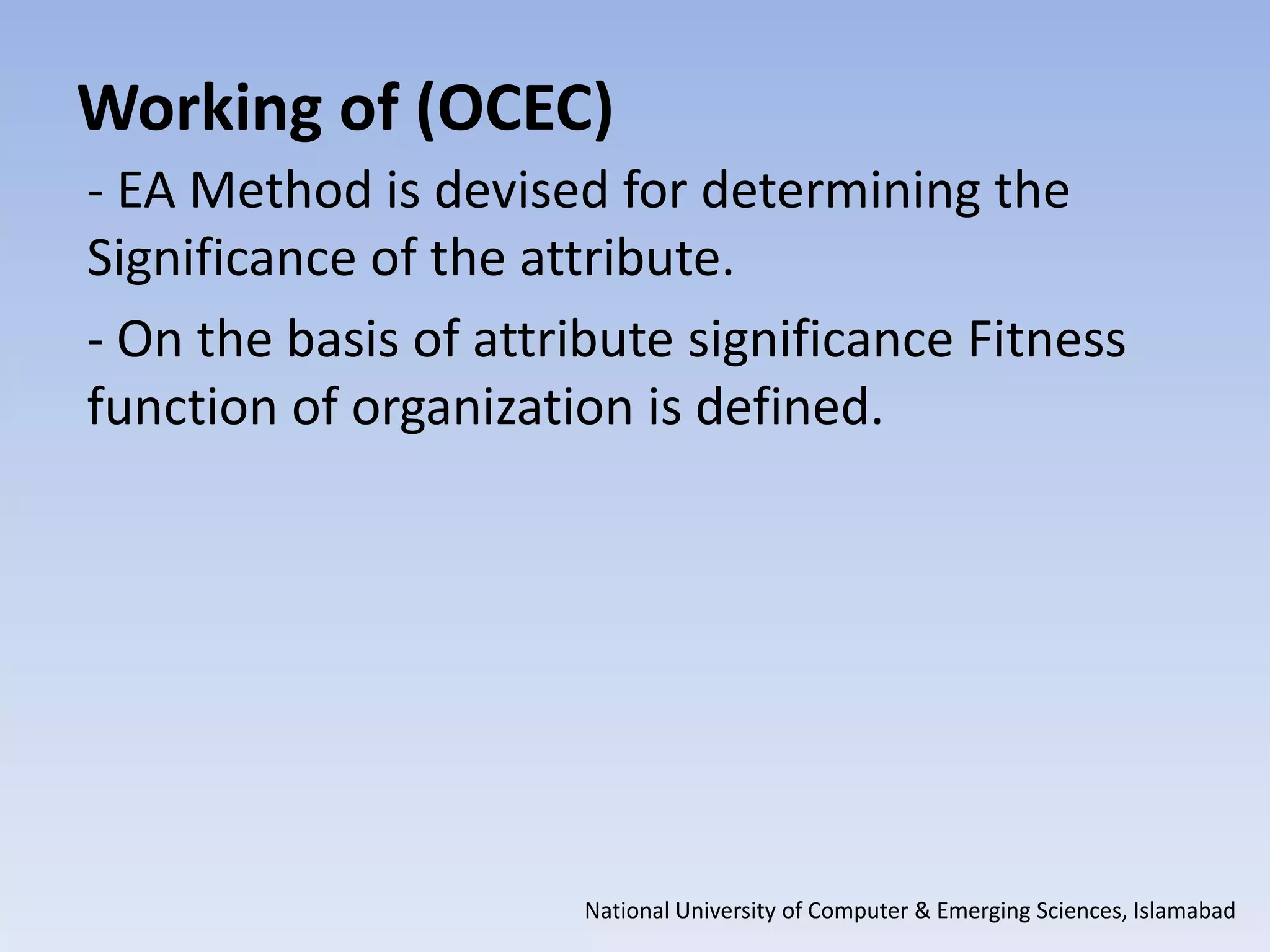 An Organizational Co Evolutionary Algorithm For Classification Ppt