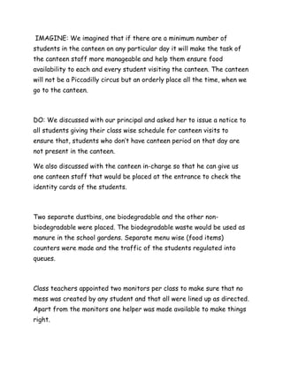 IND-2012-42 DPS Guwahati -An Organised Canteen Break | DOCX