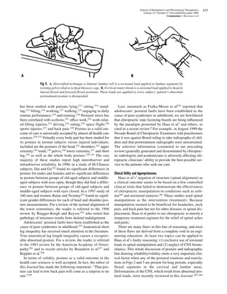 A Normal Spinal Position: It's Time to Accept the Evidence | PDF