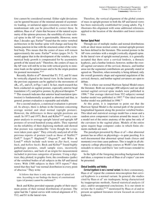 A Normal Spinal Position: It's Time to Accept the Evidence | PDF