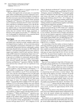 A Normal Spinal Position: It's Time to Accept the Evidence | PDF