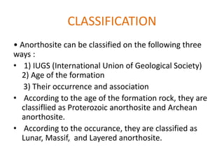 Anorthosite | PPTX
