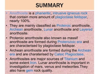 Anorthosite | PPTX