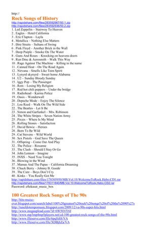 Anos 90 dance party hits | PDF