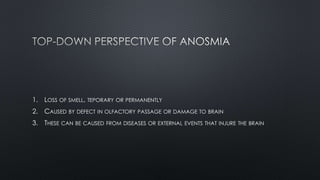 Anosmia Overview | PPTX