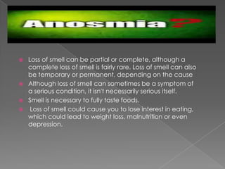 Anosmia[1] | PPTX