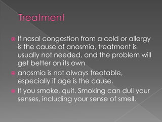 Anosmia[1] | PPTX
