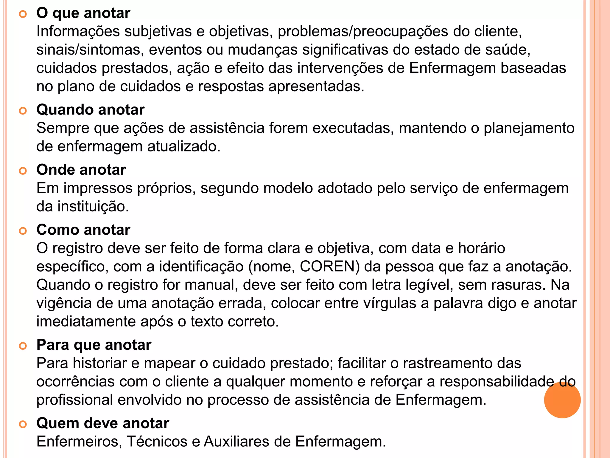 Anotações de Enfermagem.ppt | Medical Health