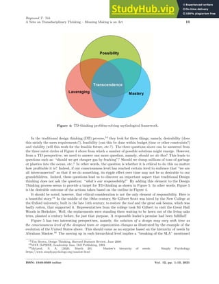 A Note On Transdisciplinary Thinking -Meaning Making Is An Art | PDF ...