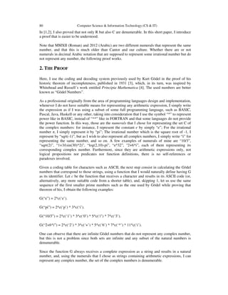 ANOTHER PROOF OF THE DENUMERABILITY OF THE COMPLEX NUMBERS | PDF