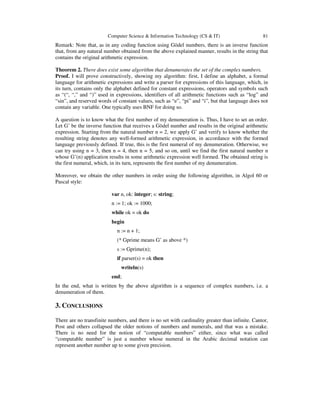 ANOTHER PROOF OF THE DENUMERABILITY OF THE COMPLEX NUMBERS | PDF
