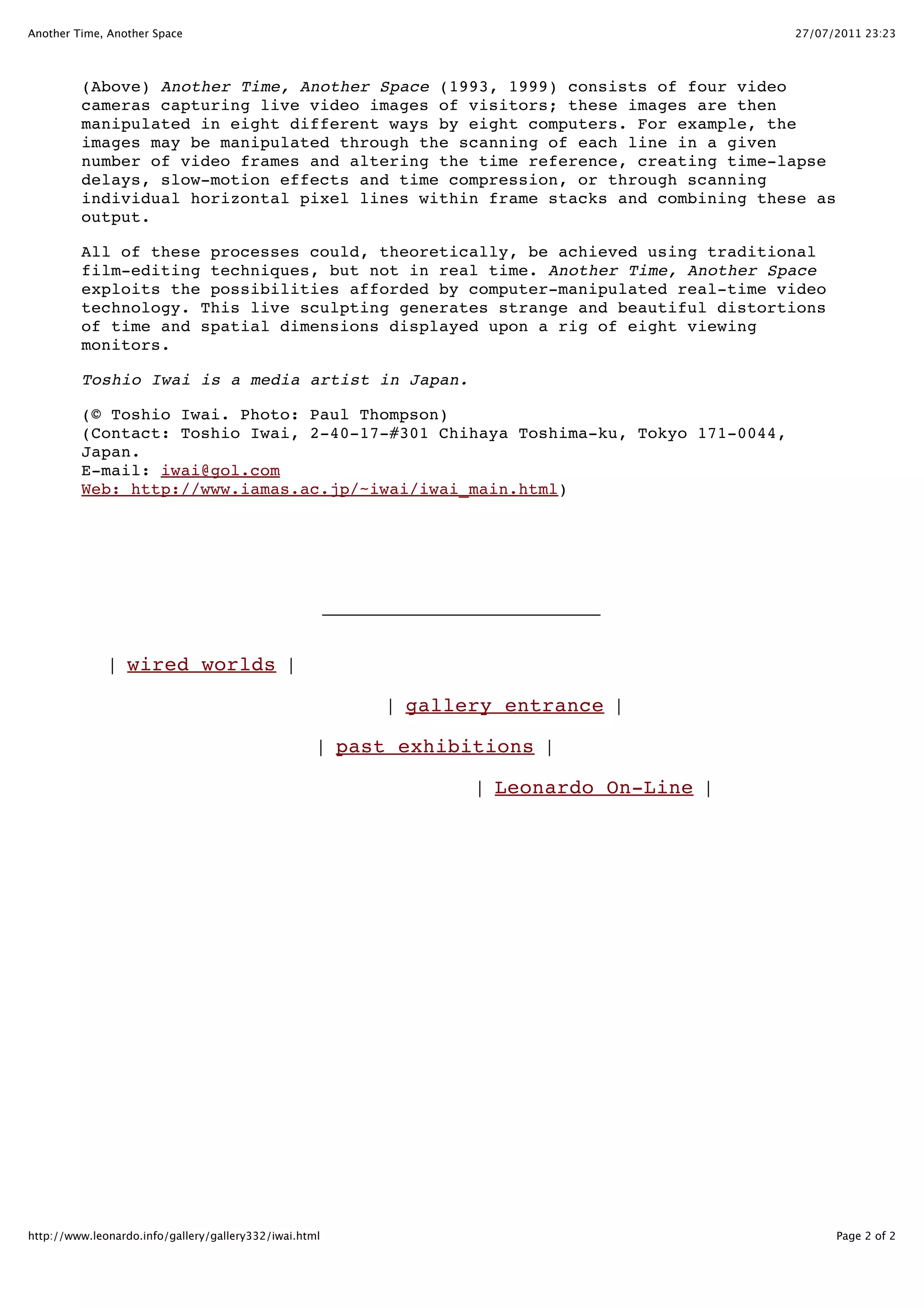 Another time, another space | PDF