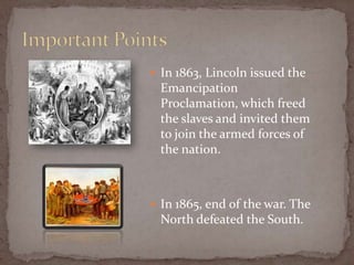An outline of american history: American civil war | PPT