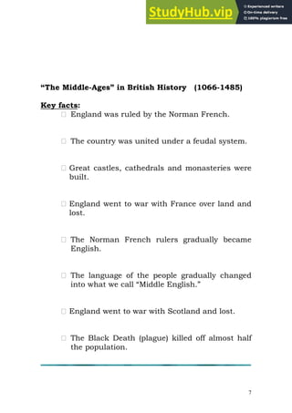 An Outline Of British History | PDF