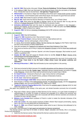 An Outline of Jose Rizal's Life | PDF