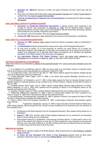 An Outline of Jose Rizal's Life | PDF