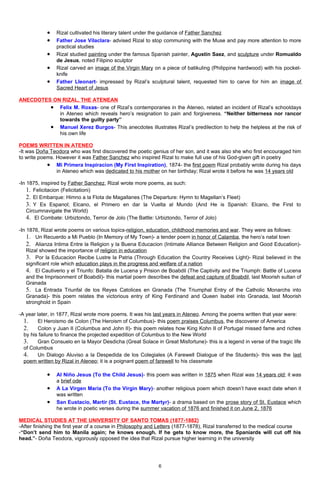 An Outline of Jose Rizal's Life | PDF