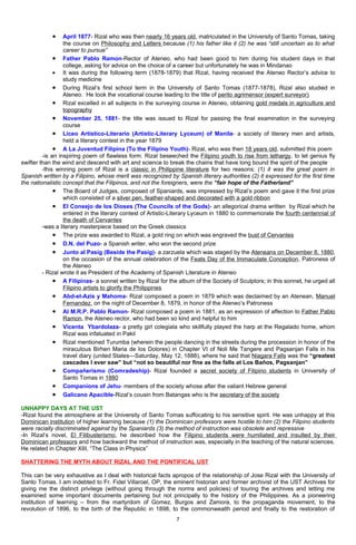 An Outline of Jose Rizal's Life | PDF