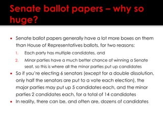 An outline of the australian preferential voting system | PPSX