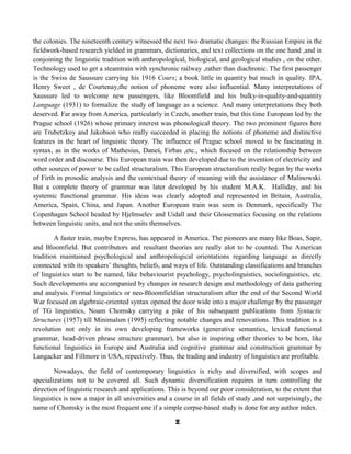 An outline of the history of linguistics ahmed qadoury abed | PDF