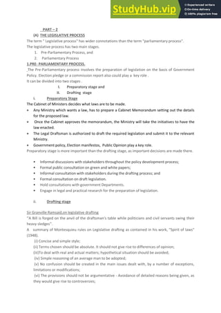 AN OUTLINE OF THE LEGISLATIVE PROCESS OF SRI LANKA | PDF