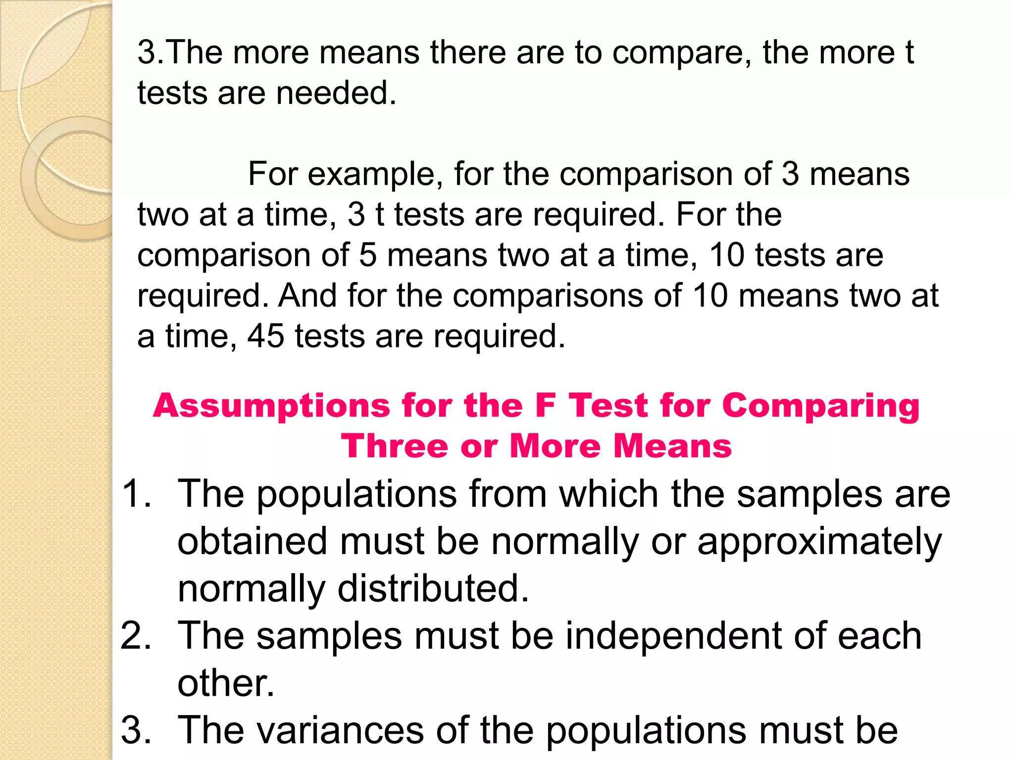 ANOVA-One Way Classification | PPTX