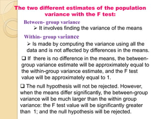 ANOVA-One Way Classification | PPTX