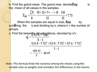 ANOVA-One Way Classification | PPTX