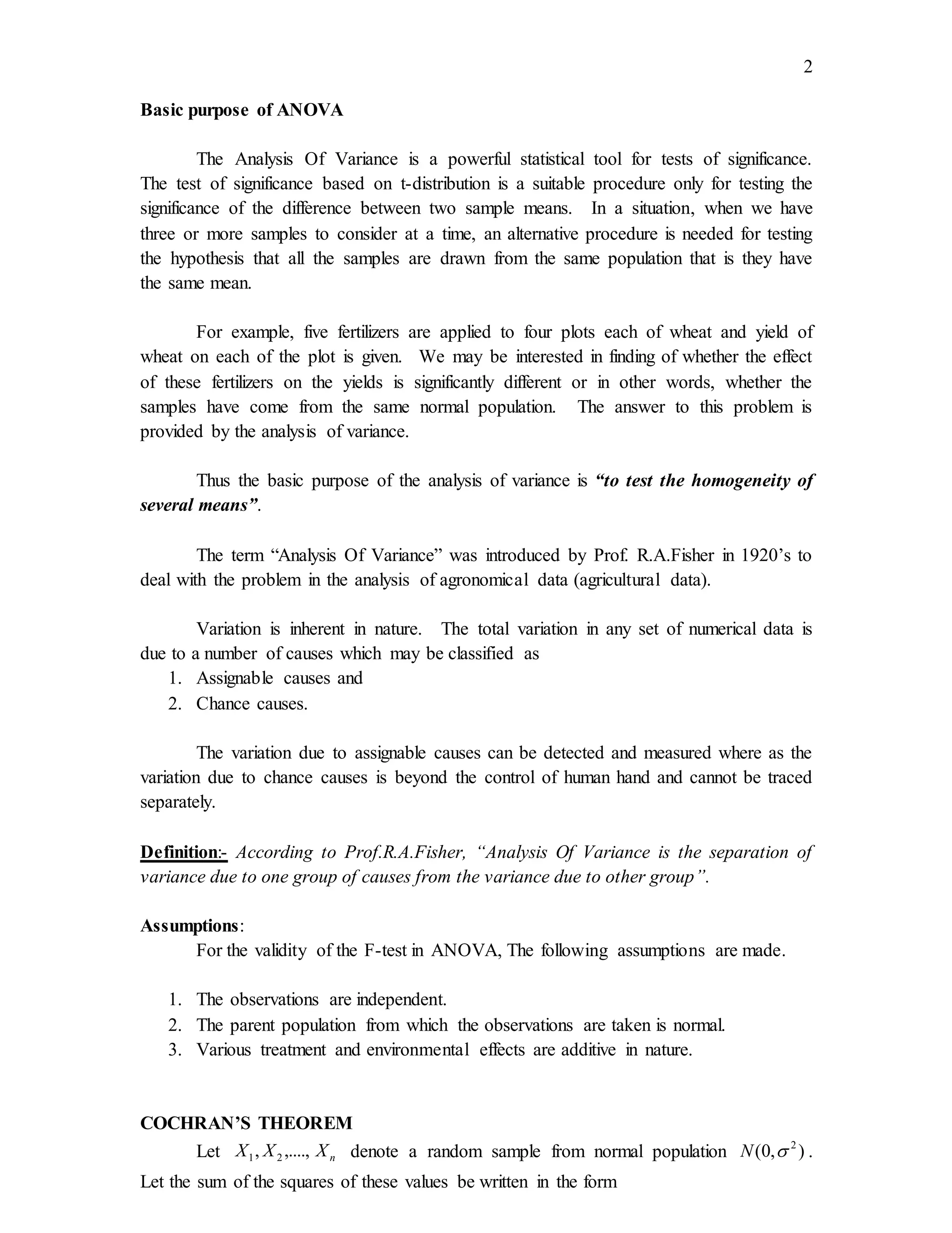 Anova statistics | DOC