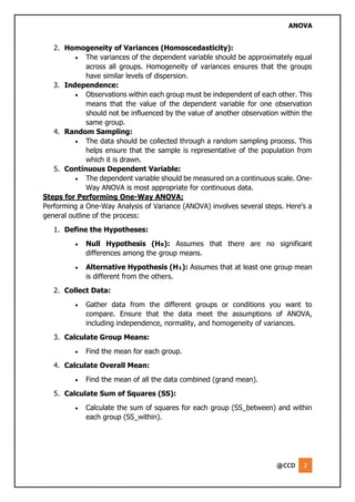 Understanding ANOVA Tests: One-Way and Two-Way | PDF