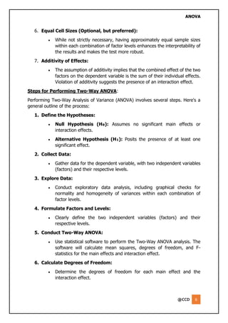Understanding ANOVA Tests: One-Way and Two-Way | PDF