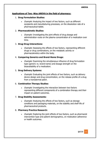 Understanding ANOVA Tests: One-Way and Two-Way | PDF