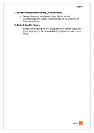 Understanding ANOVA Tests: One-Way and Two-Way | PDF
