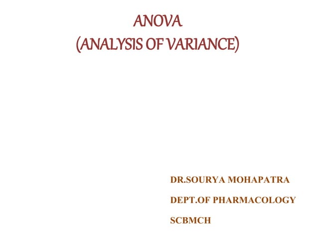 Anova copy | PPT