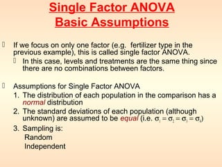 Anova single factor | PPT