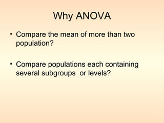 Anova single factor | PPT
