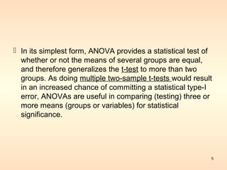 Anova single factor | PPT