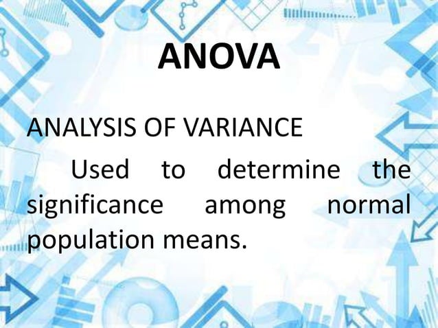 Anova (analysis of variance) | PPT