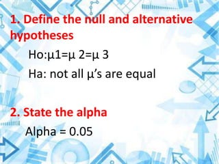 Anova (analysis of variance) | PPT