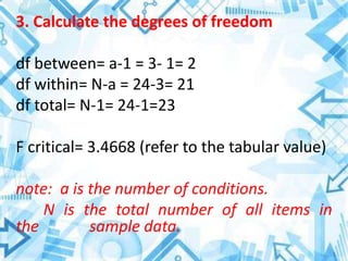 Anova (analysis of variance) | PPT